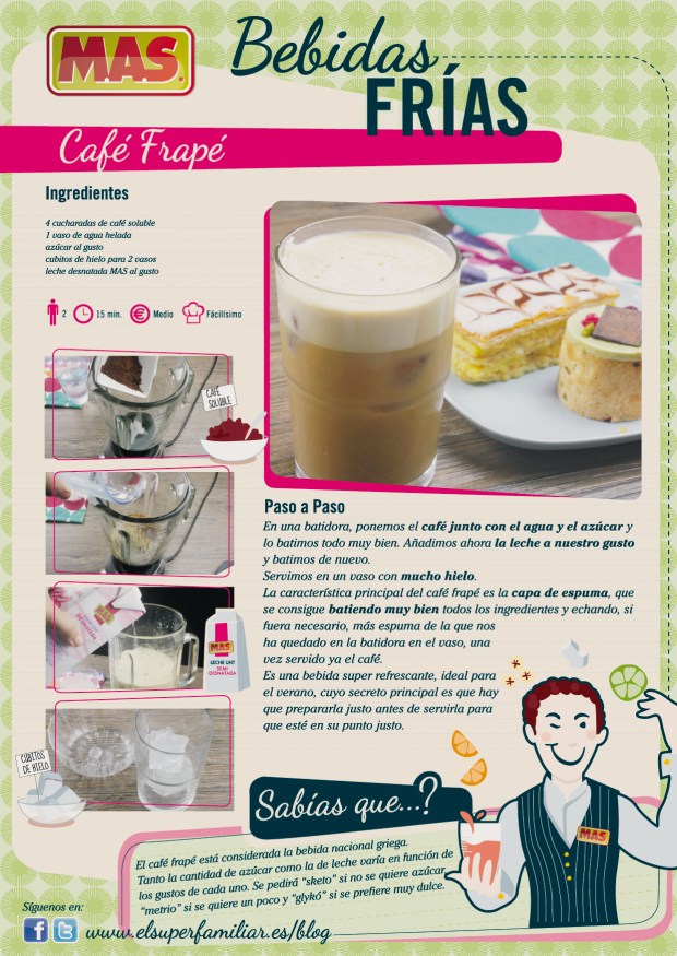 Café Frapé #infografía #infographic | Infografías en castellano
