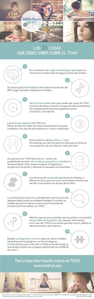 10 cosas sobre el trastorno de atención (TDAH) #infografia #inforgaphic ...